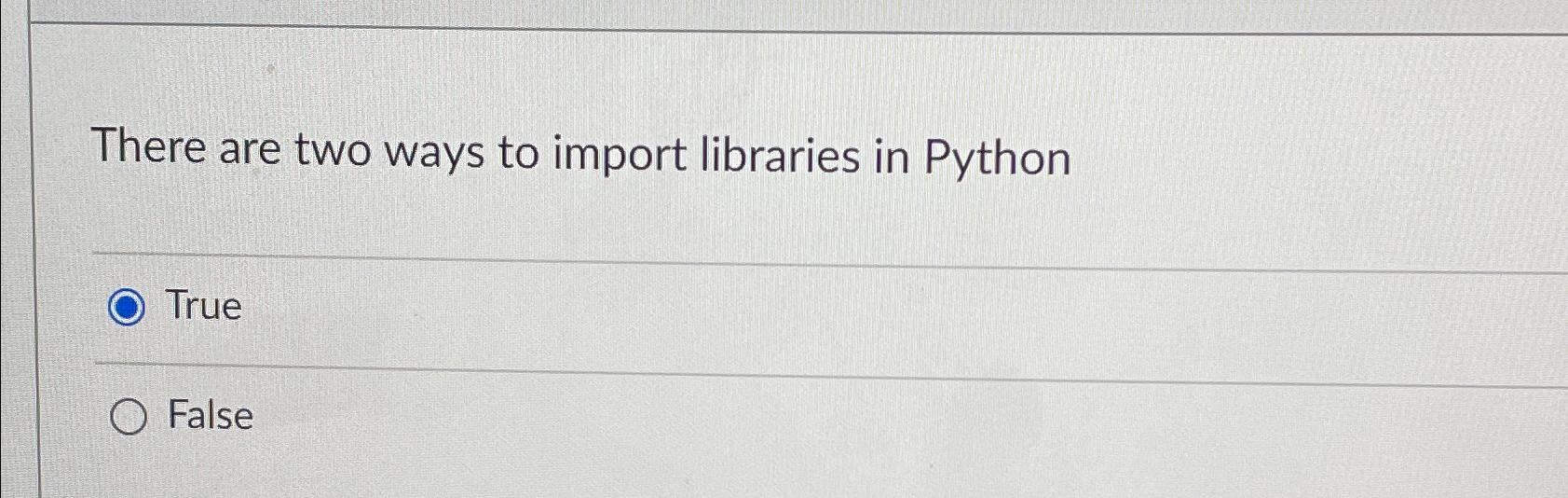 Solved There are two ways to import libraries in | Chegg.com