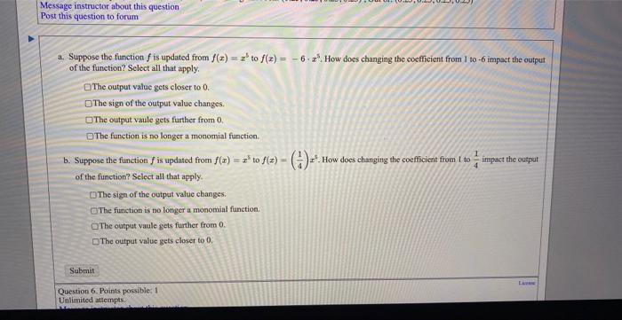 Solved A Suppose The Function F Is Updated From F X X5 To