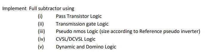 Solved Implement Full subtractor using(i) ﻿Pass Transistor | Chegg.com