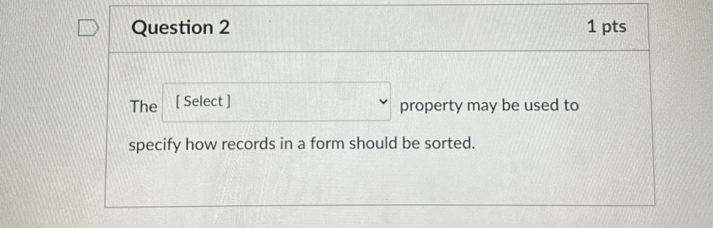 Solved Question 21 ﻿ptsTh property may be used to specify | Chegg.com
