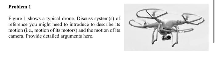 Solved Problem 1 Figure 1 shows a typical drone. Discuss | Chegg.com