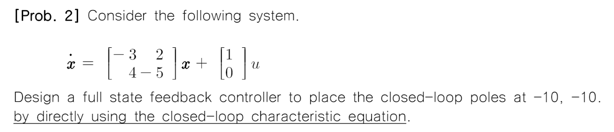 Solved [Prob. 2] ﻿Consider the following | Chegg.com