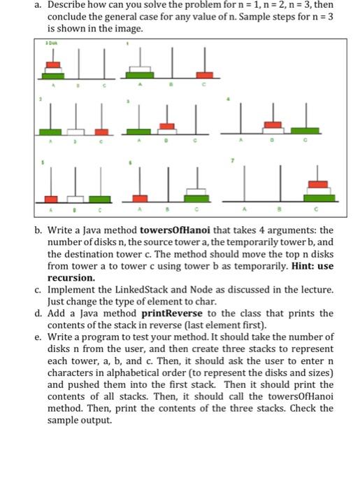 Solved Q5[35 pts]: Tower of Hanoi is a mathematical puzzle | Chegg.com