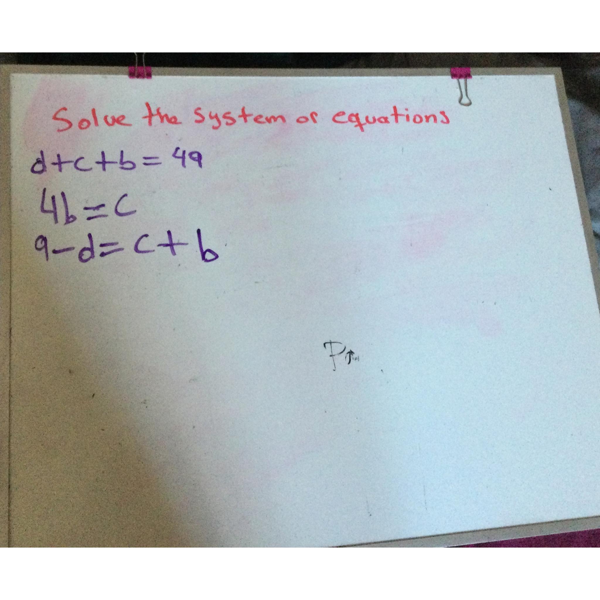 Solved Solve the system of equations algebraically | Chegg.com