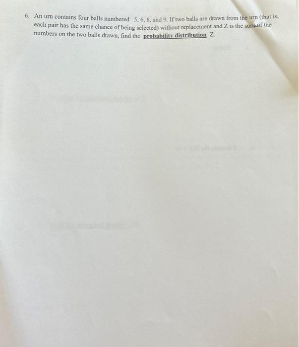 Solved This is a Problem is from a Probablity and Statistics | Chegg.com