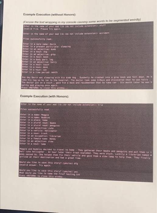 CSE 1384 - Functions/Files Lab 3 Objectives: - | Chegg.com