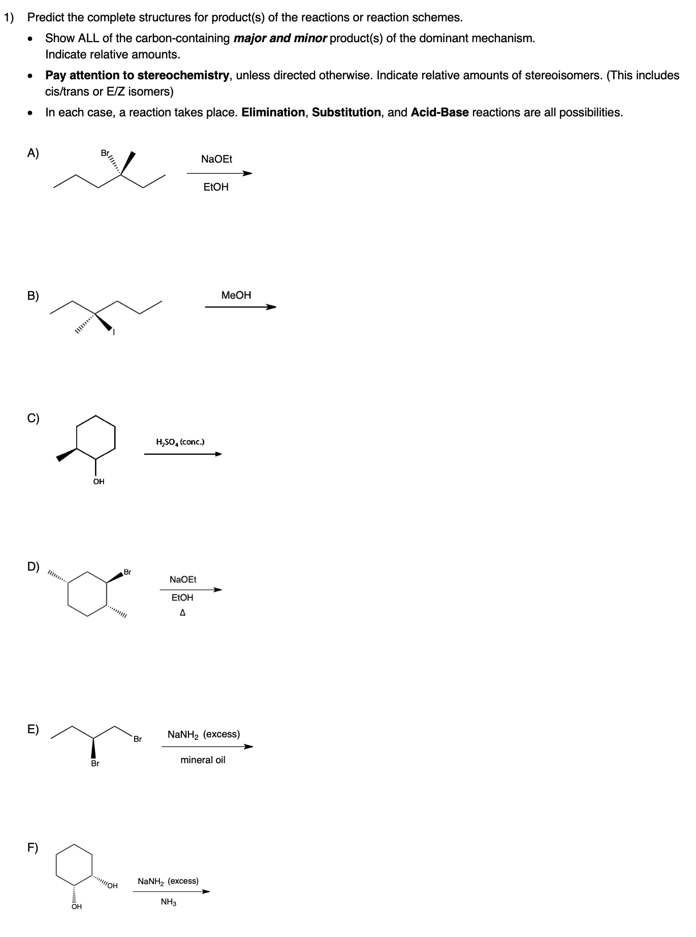 Solved Predict the complete structures for product(s) ﻿of | Chegg.com