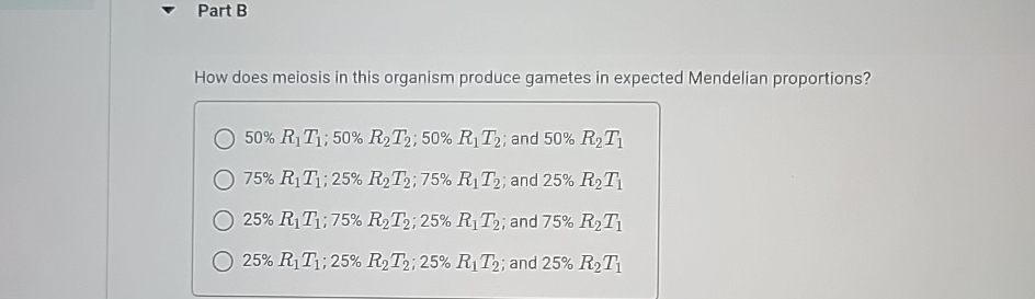 Solved Part BHow does meiosis in this organism produce | Chegg.com