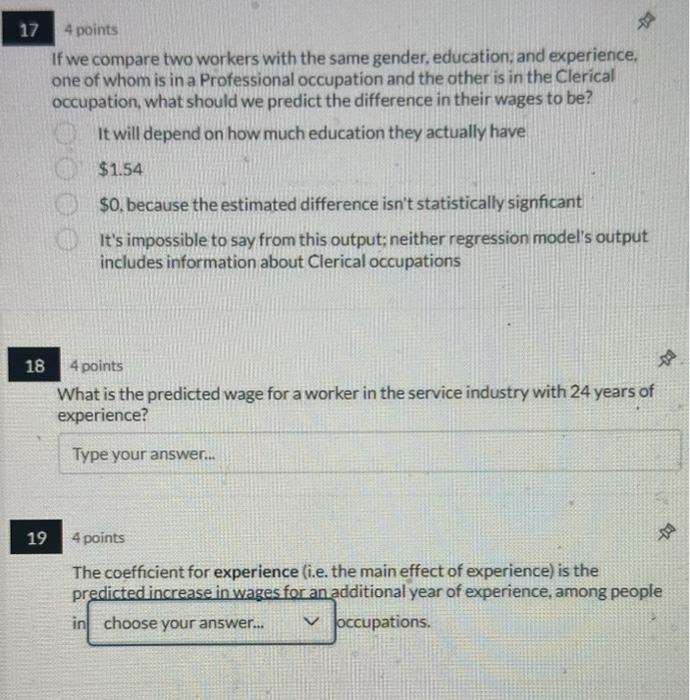 Solved How do returns to experience vary by occupation? | Chegg.com