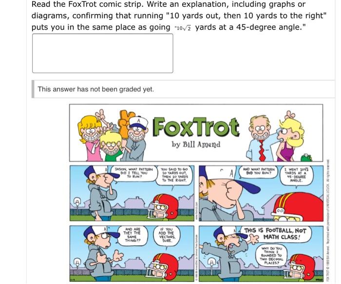 Solved Read the Foxtrot comic strip. Write an explanation, | Chegg.com