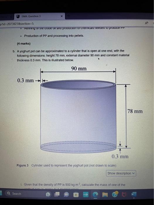 Solved can you find the volume of the pot? i have done my | Chegg.com