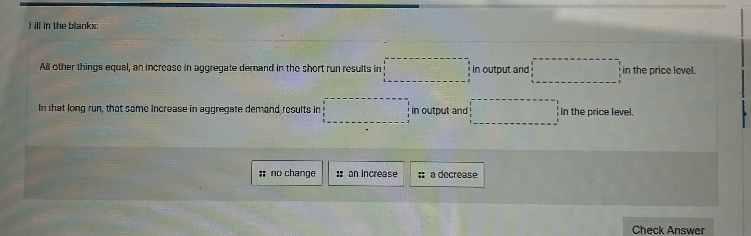 Solved Fill in the blanks:All other things equal, an | Chegg.com