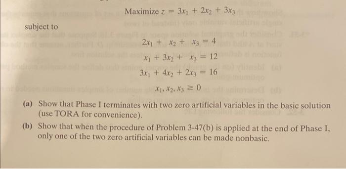 Solved Maximize z=3x1+2x2+3x3 subject to | Chegg.com