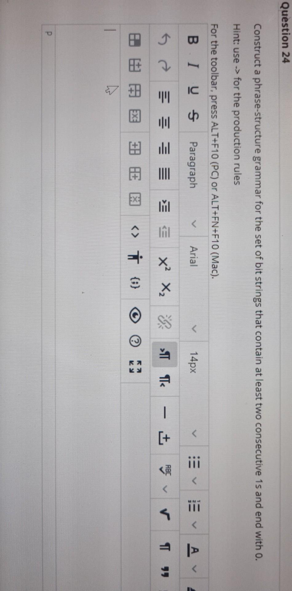 Solved Question 24 Construct a phrase-structure grammar for | Chegg.com