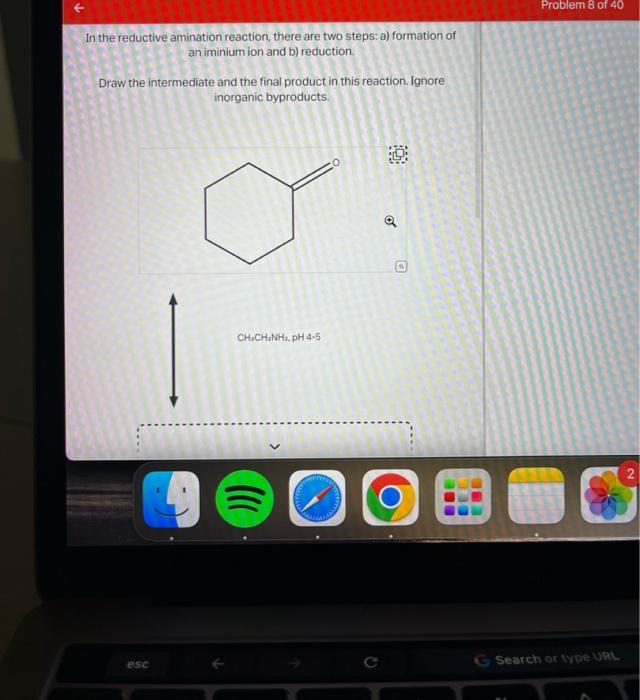 Solved In the reductive amination reaction, there are two | Chegg.com