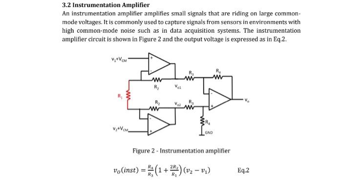 Solved 3.1 Subtractor or Difference Amplifier An analog | Chegg.com