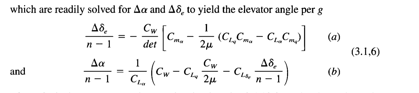 Solved 3.2 ﻿Derive an expression for the elevator angle per | Chegg.com