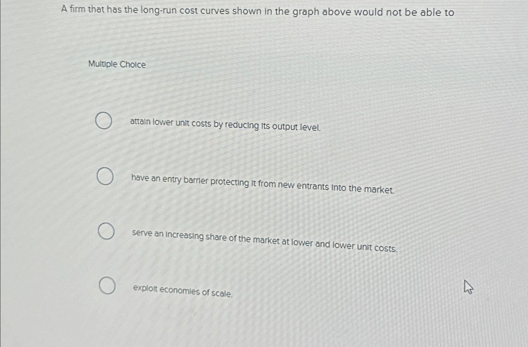 Solved A firm that has the long-run cost curves shown in the | Chegg.com