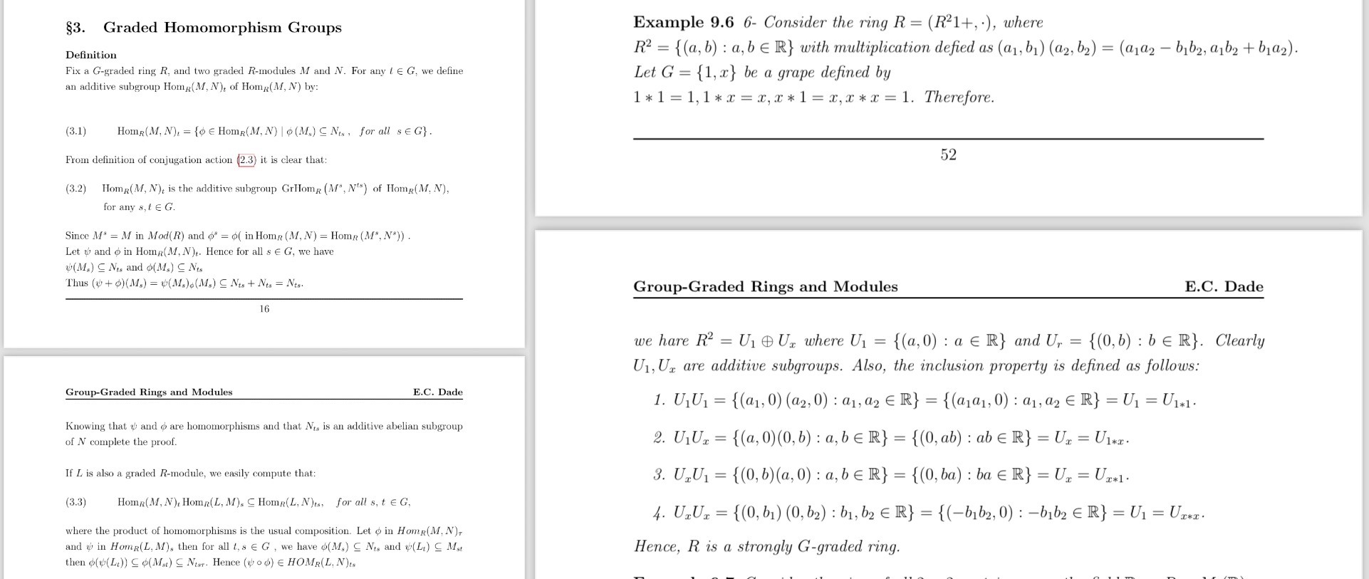 Solved Can you give me two G-graded R-modules M and N for | Chegg.com