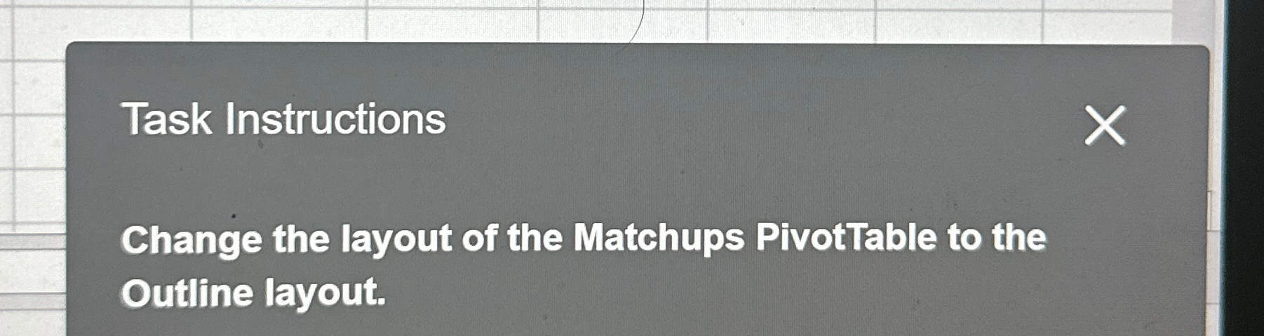Solved Task InstructionsChange the layout of the Matchups | Chegg.com