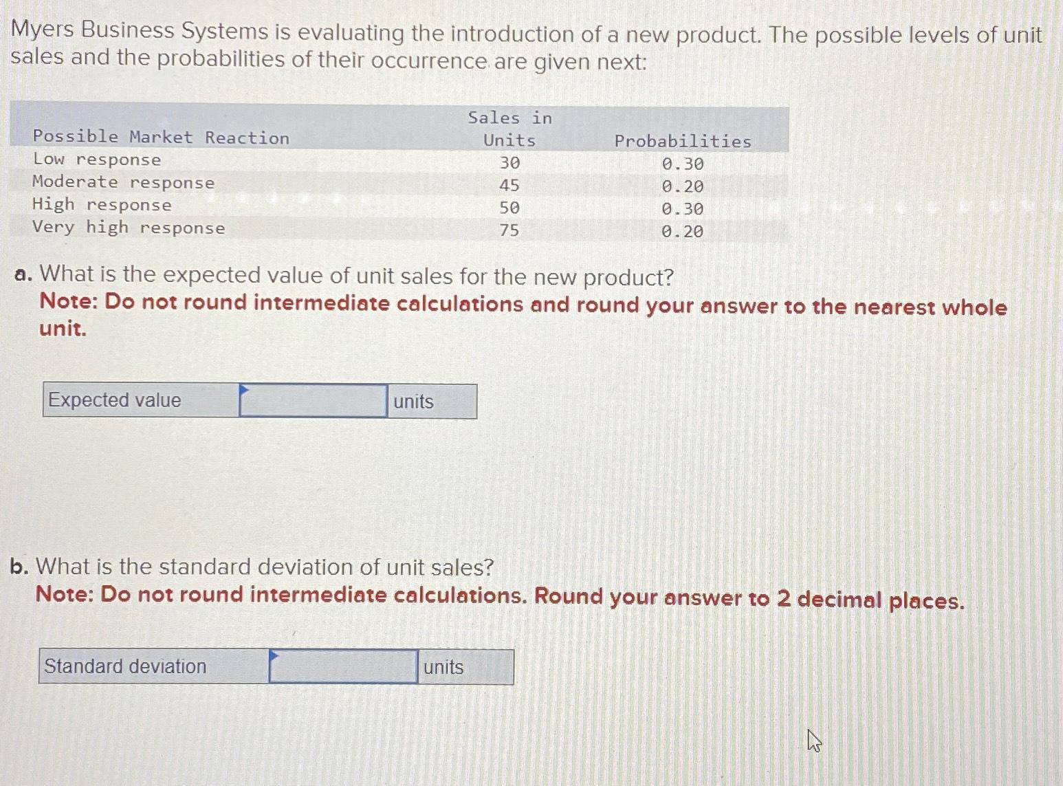 Solved Myers Business Systems is evaluating the introduction | Chegg.com