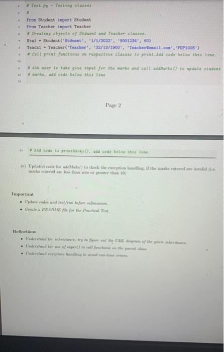Consider the following code snippet for this | Chegg.com