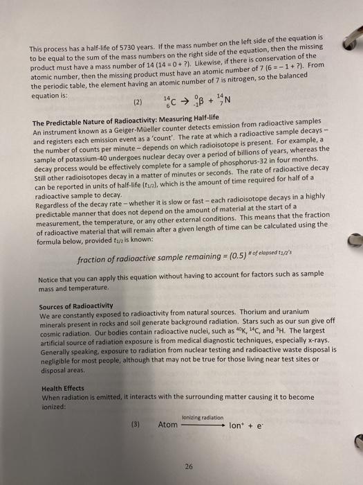 Solved 6. Finally, you can determine the half-life of | Chegg.com