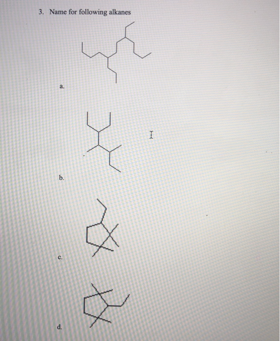 Solved 1. Draw the line-angle structures of the following | Chegg.com