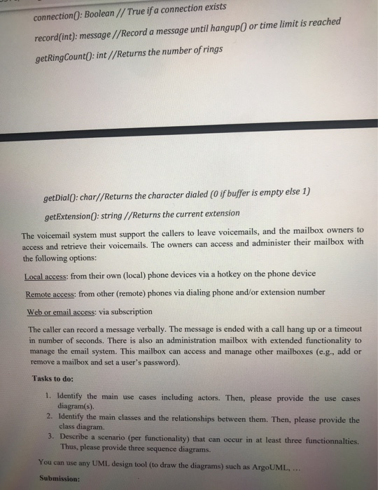 Objective: Practice UML design use case, class and | Chegg.com