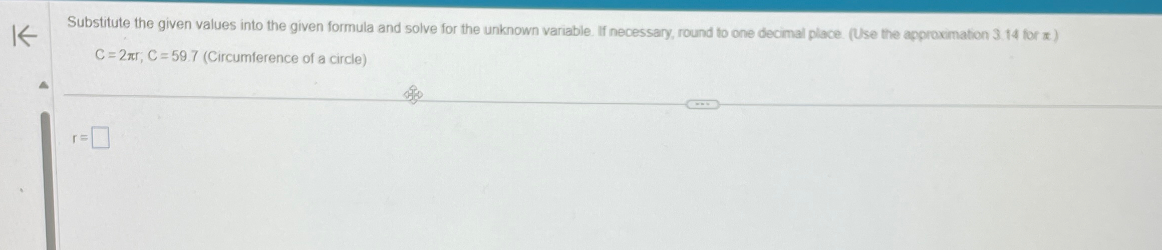 Solved Substitute the given values into the given formula | Chegg.com