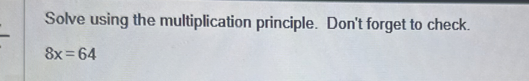 Solved How to solve Solve using the multiplication | Chegg.com