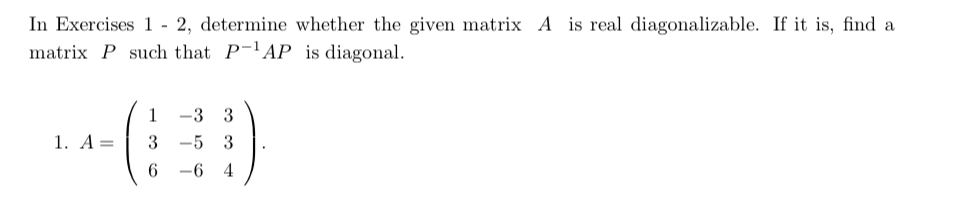 Solved In Exercises 1 - 2, ﻿determine whether the given | Chegg.com
