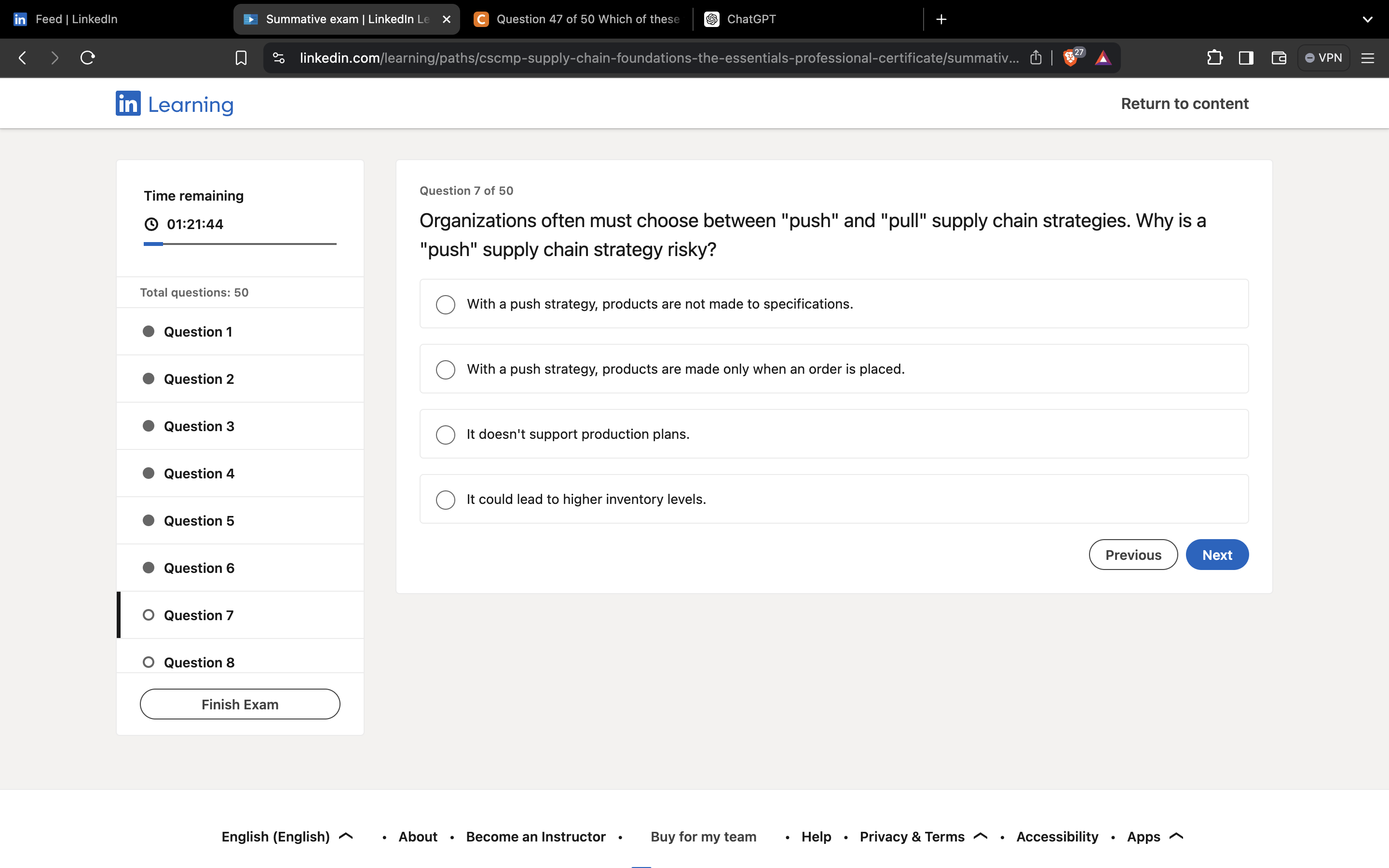 Solved CSCMP Supply Chain Foundations: The Essentials | Chegg.com