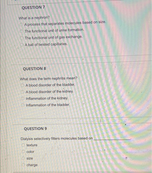 Solved QUESTION 1 and excreted by the Urea is produced by | Chegg.com