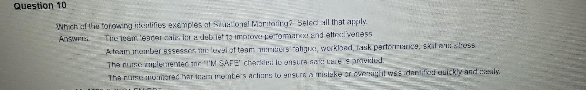 Solved Which of the following identifies examples of | Chegg.com
