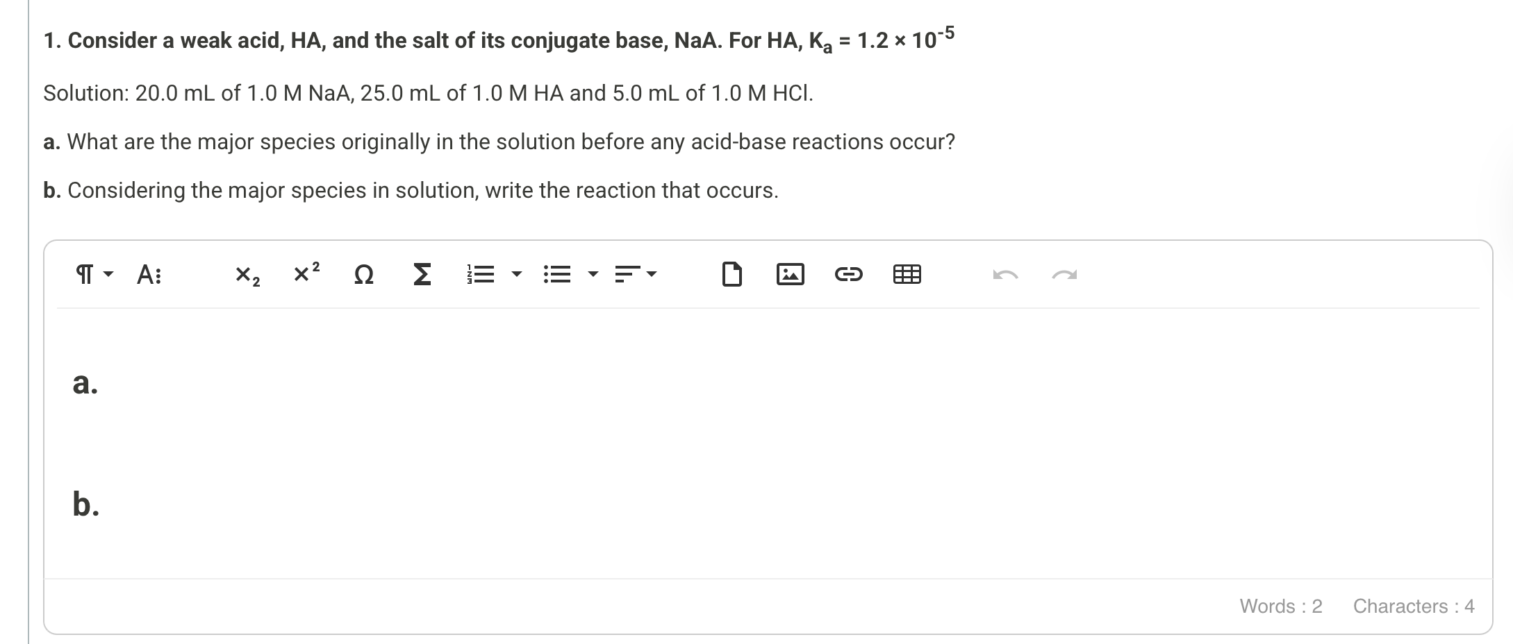 Solved Consider a weak acid, HA , ﻿and the salt of ﻿its | Chegg.com