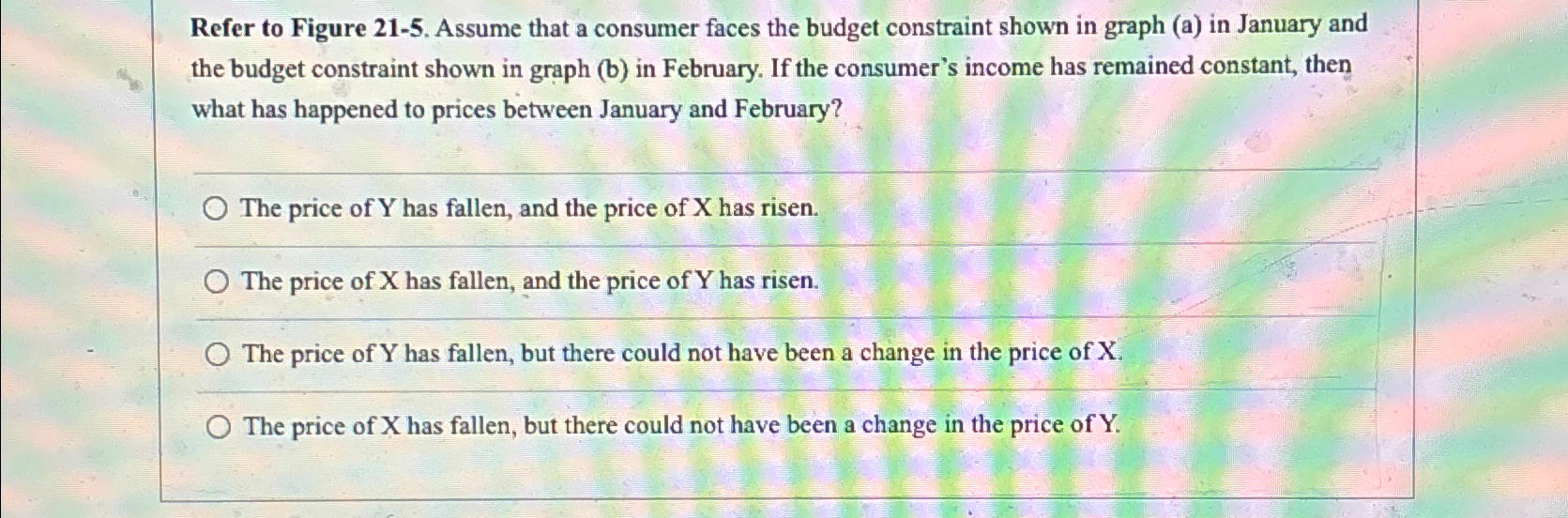 Solved Refer to Figure 21-5. ﻿Assume that a consumer faces | Chegg.com