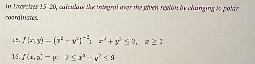 Solved 15 and 16 pleaseIn Exercises 15-20, calculate the | Chegg.com