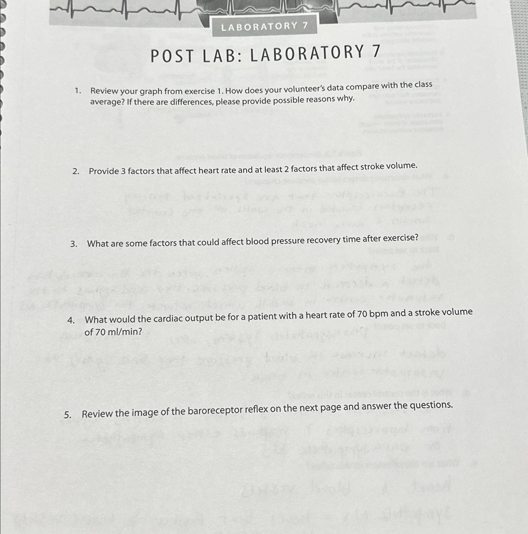 Solved LABORATORY 7POST LAB: LABORATORY 7Review your graph | Chegg.com