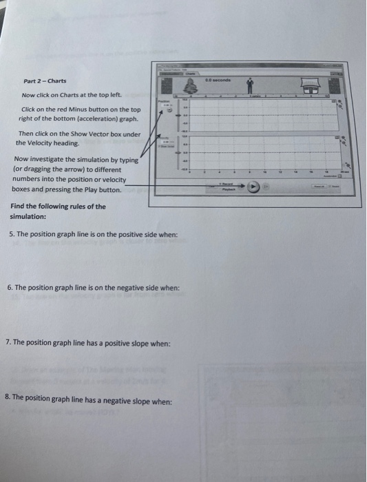 Solved Constant Velocity Motion Simulation - The Moving Man | Chegg.com