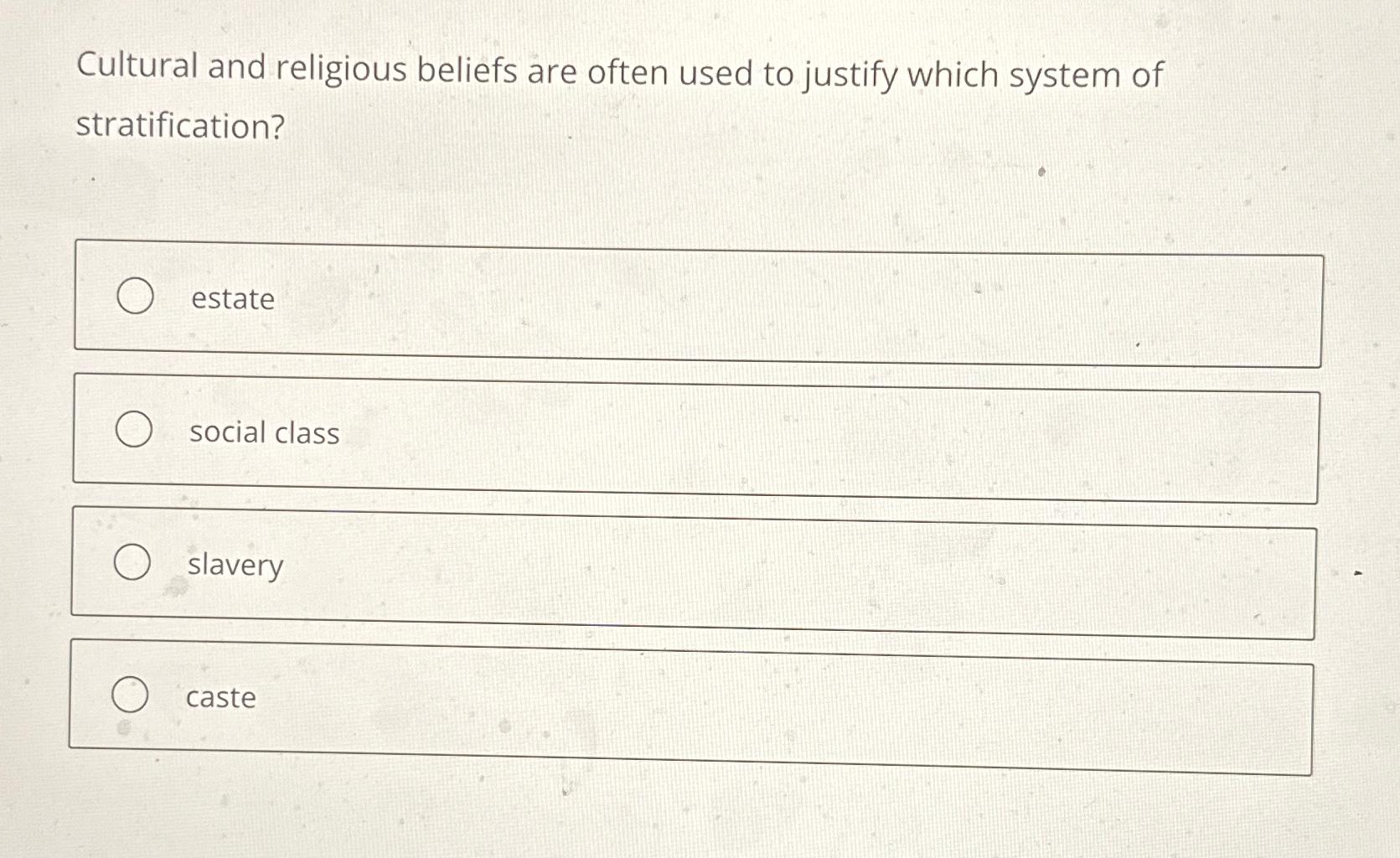 Solved Cultural and religious beliefs are often used to | Chegg.com