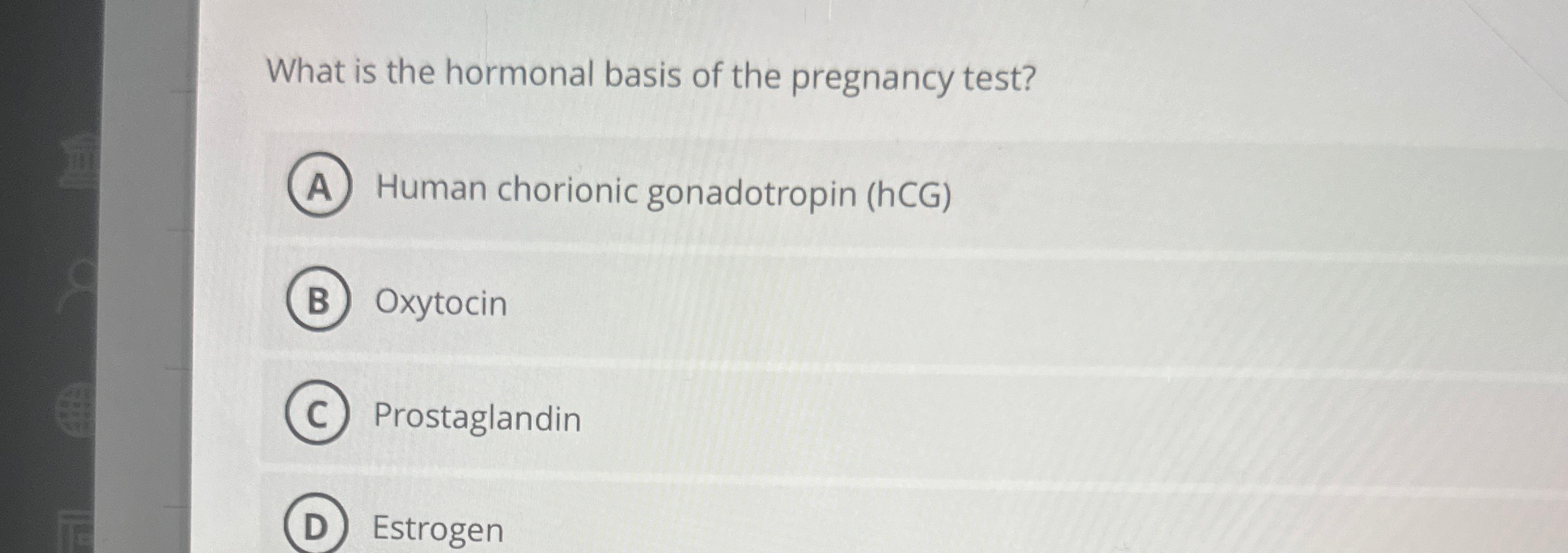 Solved What is the hormonal basis of the pregnancy | Chegg.com