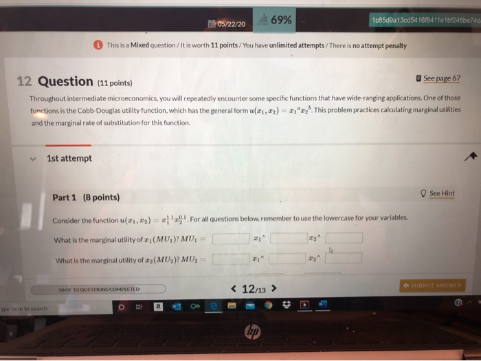 Solved 69% 1c85d9a13cd541618411e1b1245b0740 05/22/20 This is | Chegg.com