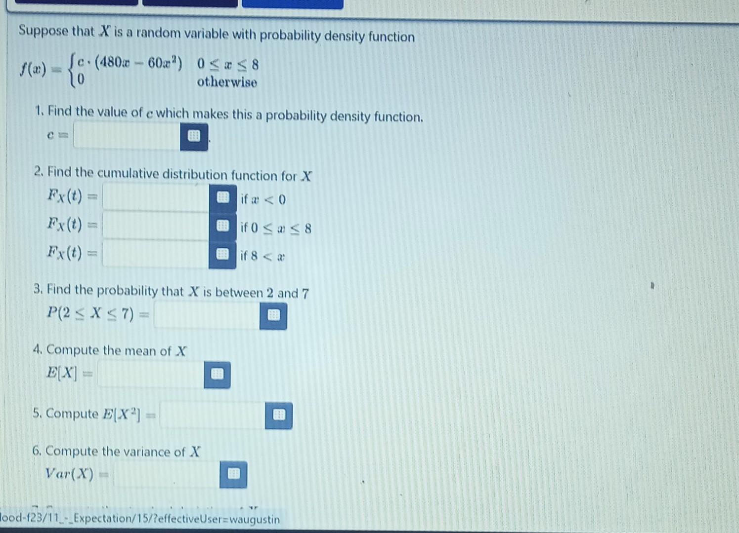 Solved Suppose that X is a random variable with probability | Chegg.com