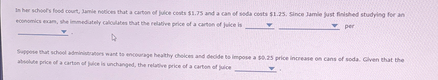 Solved In her school's food court, Jamie notices that a | Chegg.com