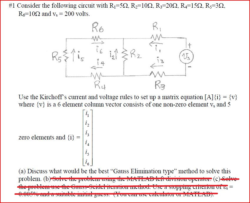 Consider the following circuit with R1 = 5 Ohm, R2 | Chegg.com