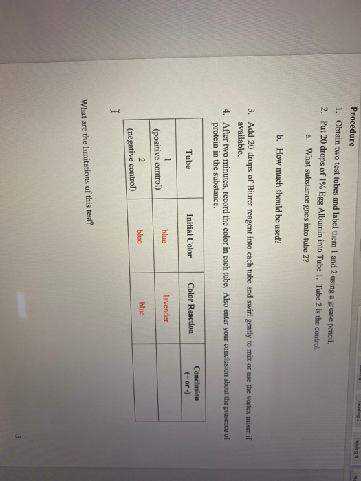 Solved Macromolecules lab report please answer the following | Chegg.com