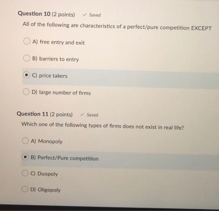 Solved Saved Question 10 (2 points) All of the following are | Chegg.com