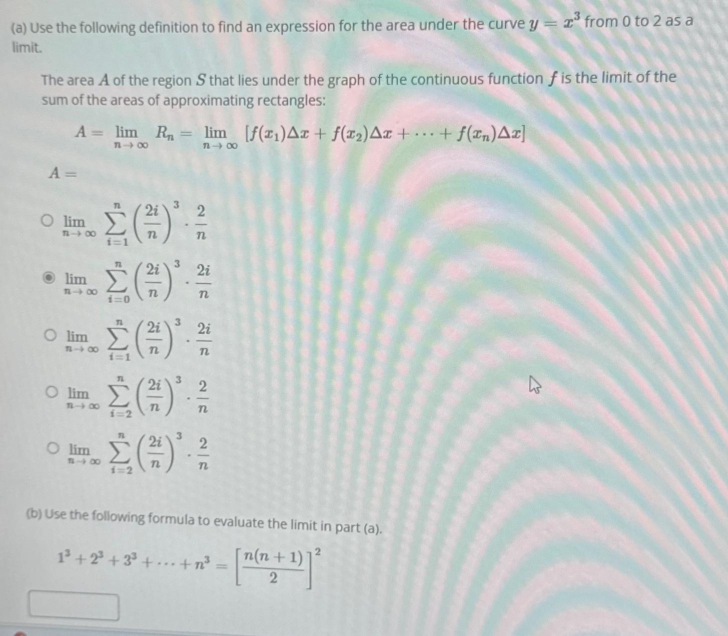 Solved (a) ﻿Use the following definition to find an | Chegg.com