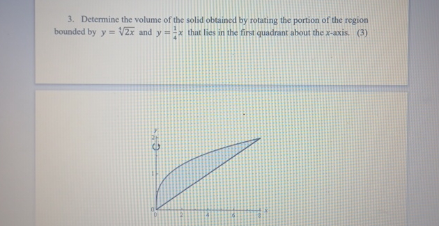 Solved Determine the volume of the solid obtained by | Chegg.com